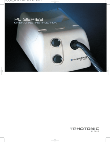 Photonic PL 3000Ra, PL 3000B, PL 1000, PL 3000F, PL 3000R, PL 3000RB ...