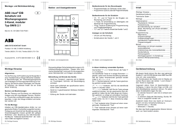 ABB S Installation and Operating Instructions | Manualzz