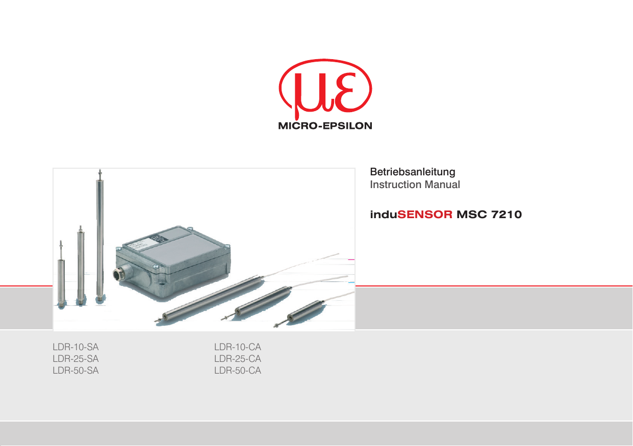 MICRO-EPSILON LDR-25-SA Instruction manual | Manualzz