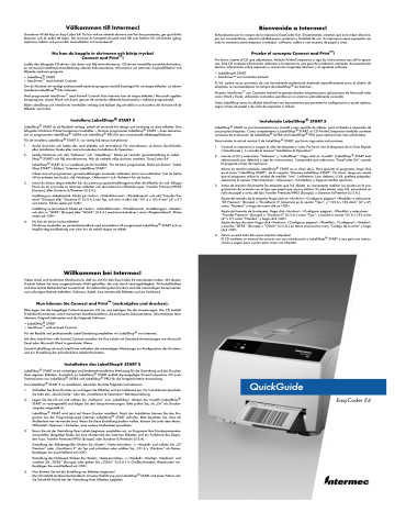 EasyCoder E4 QuickGuide | Manualzz