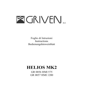 Griven HELIOS MK2 Series Instructions manual | Manualzz
