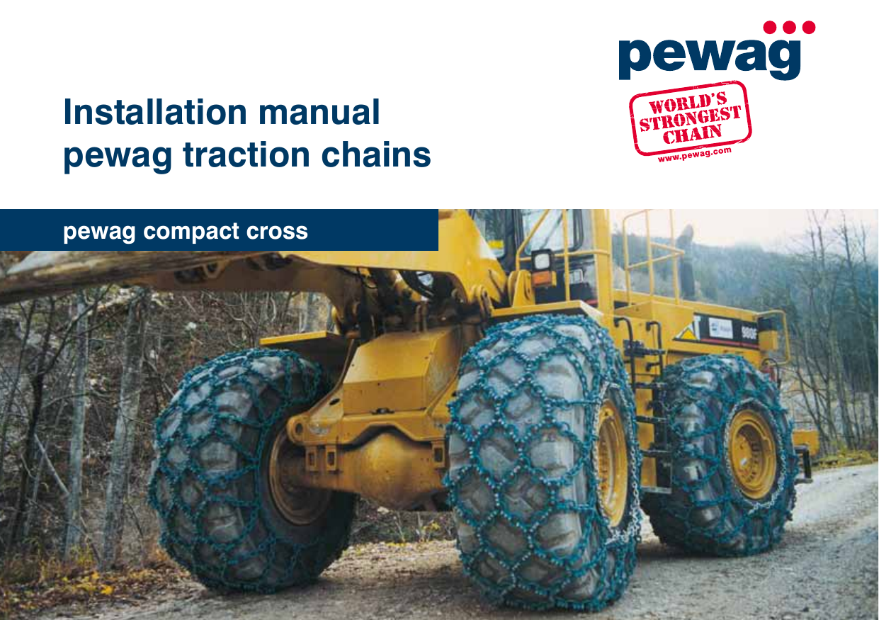 Installation manual pewag traction chains | Manualzz