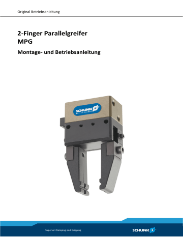 SCHUNK Parallelgreifer MPG 10, MPG 12, MPG 16, MPG 20, MPG 25, MPG 32 ...