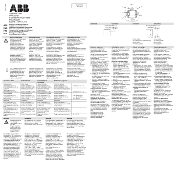 ABB 6120/13-50x Installation and Operating Instructions | Manualzz