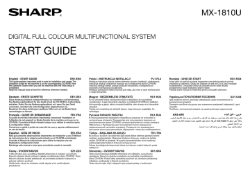 Sharp MX-1810U Operation Guide | Manualzz