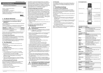 SICK UE4740 PROFINET IO Mounting instructions | Manualzz