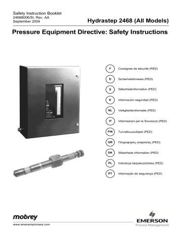 Hydrastep 2468 120 Bar, 210 Bar, 300 Bar Water Columns Safety ...