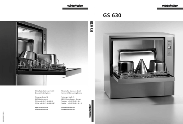 Winterhalter GS 630 Bedienungsanleitung | Manualzz