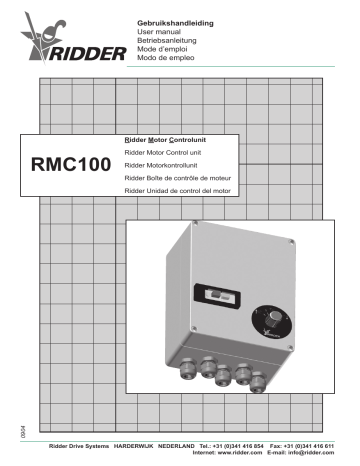 Ridder Motor Control unit RMC100 User manual | Manualzz