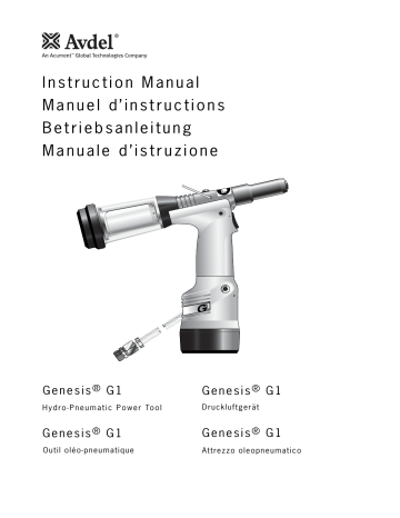 Avdel Genesis G1 Instruction manual | Manualzz