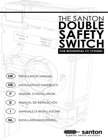 Santon Double Safety Switch Installation Manual | Manualzz