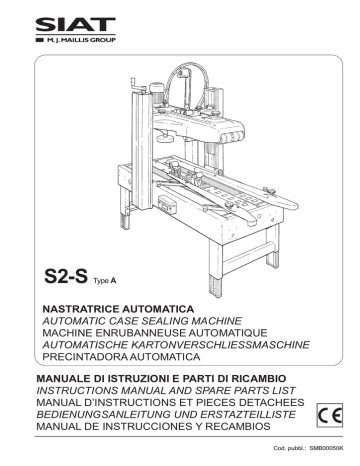 SIAT S2-S Type A Case Sealer Manual | Manualzz