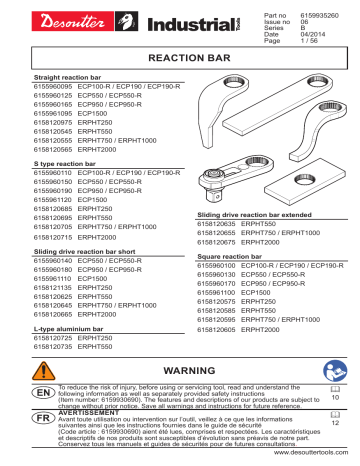 REACTION BAR WARNING | Manualzz