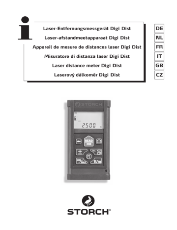 Digi Dist Laser Distance Meter User Manual | Manualzz