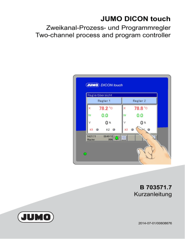 Process and program controller DICON touch Zweikanal Quick Guide | Manualzz