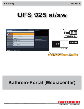 Kathrein UFS 925 si/sw Anleitung | Manualzz