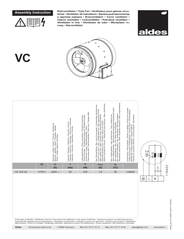 Aldes VC Installation Manual | Manualzz