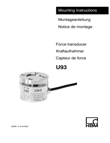 HBM U93 Operating Instructions Manual | Manualzz