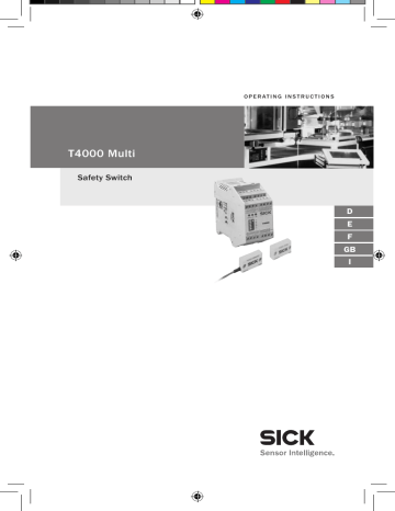 SICK T4000 Multi Safety Switch Operating instructions | Manualzz