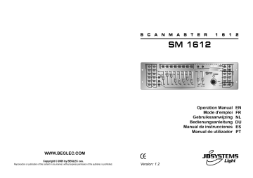 Light Controller Scanmaster 1612 Operation Manual | Manualzz