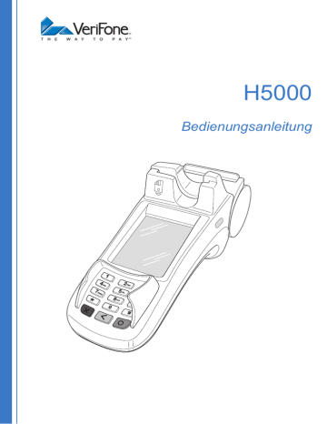 VeriFone Kartenzahlungsterminal H5000 Bedienungsanleitung | Manualzz