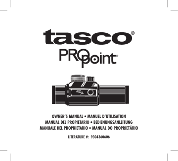 Tasco ProPoint Red Dot Scopes Riflescope Instruction manual | Manualzz