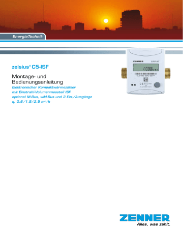 Zenner Zelsius C5-ISF Bedienungsanleitung | Manualzz