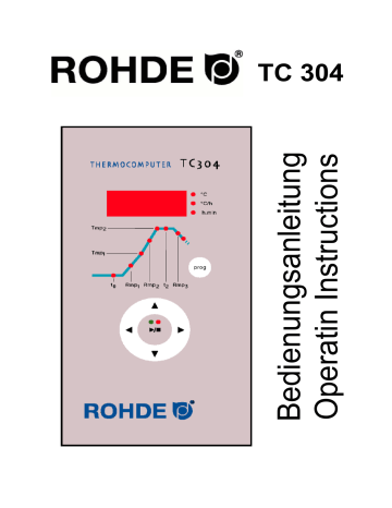 Rohde TC 304 Operation Instructions Manual | Manualzz