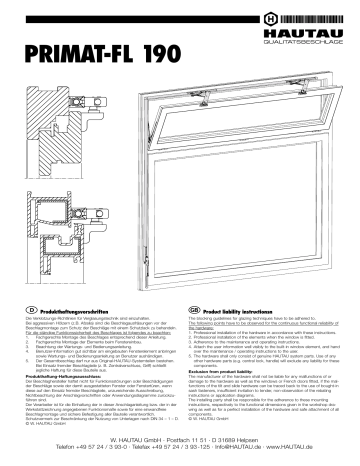 PRIMAT FL 190 Instructions | Manualzz