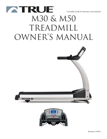 TRUE M30 & M50 Treadmill Owner's Manual | Manualzz