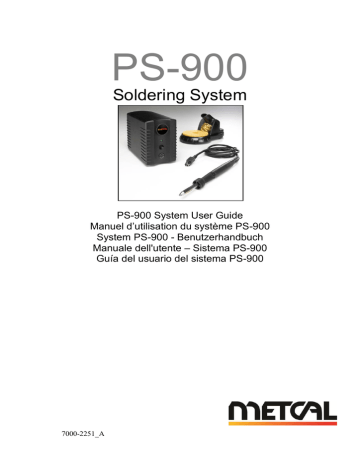 PS-900 Soldering System User Guide | Manualzz