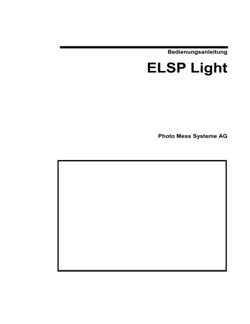 ELCOVISION 10 ELSP Light Bedienungsanleitung | Manualzz