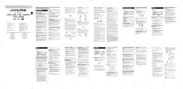 Alpine CDE-120R Owner's Manual | Manualzz