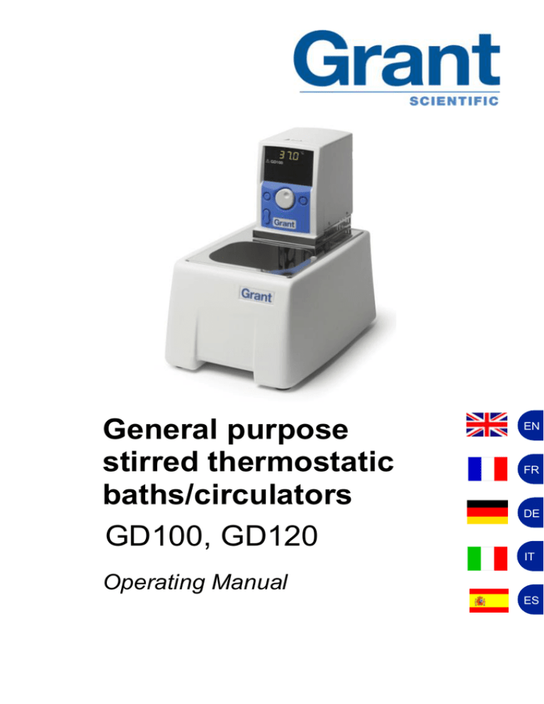 Grant GD100 GD120 Operating Instructions | Manualzz