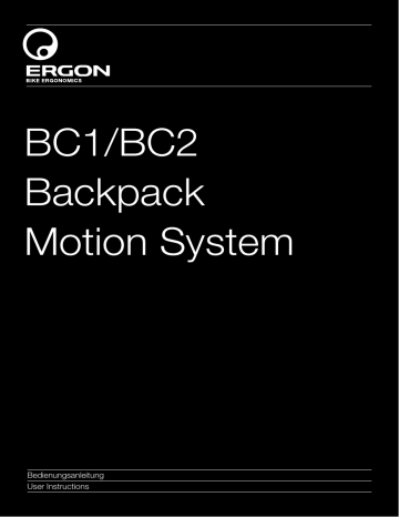 Ergon Bc1 Bc2 Backpack Motion System User Instructions Manualzz