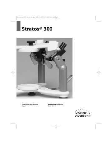 Stratos 300 Operating Instructions | Manualzz