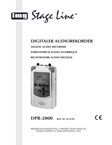 IMG Stage Line DPR-2000 B Instruction manual | Manualzz
