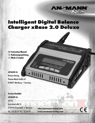 Ansmann Racing xBase 2.0 Deluxe Manual | Manualzz