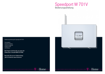 Speedport W 701V Bedienungsanleitung | Manualzz