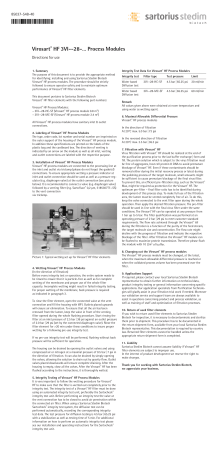 Sartorius Stedim Biotech Virosart HF 3VI--28-HC-SF, Virosart HF 3VI--28 ...