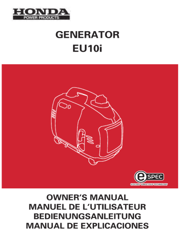 Honda EU10i Owner's Manual | Manualzz