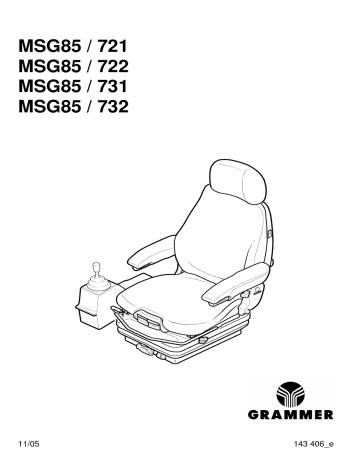 Grammer MSG85/731 Operation Manual | Manualzz
