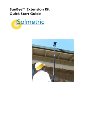 SunEye Extension Kit SunEye 210 Quick Start Guide | Manualzz