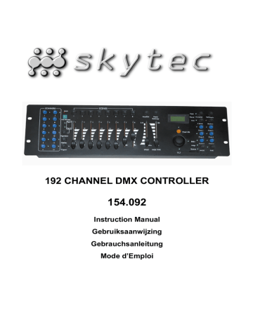 Skytec 192 channel dmx controller Owner Manual | Manualzz
