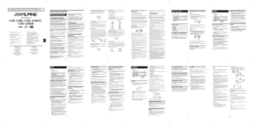 Alpine CDE-120R de handleiding | Manualzz