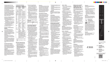 ruwido tau Universal Remote Control User Manual | Manualzz