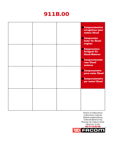 Facom 911B.00 COMPRESSION TESTER Instructions Manual | Manualzz