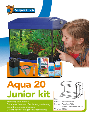 Aquadistri SuperFish Aqua 20 Warranty And Manual | Manualzz
