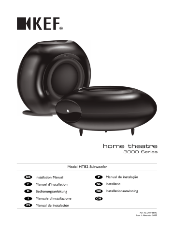 KEF 3000 HTB2 Subwoofer Installation Manual | Manualzz