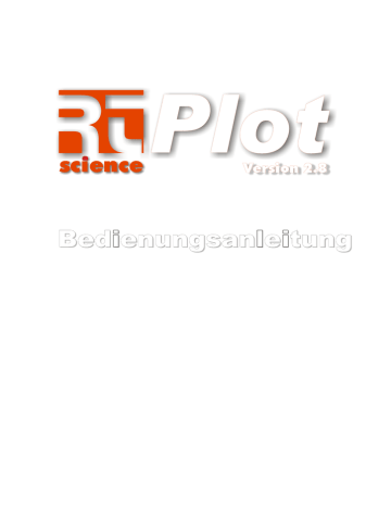 RT science Plot Software 2.8 Bedienungsanleitung | Manualzz